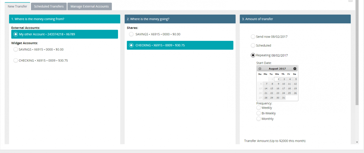 Loan Payments - Widget Financial