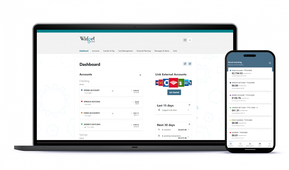 Digital Banking - Widget Financial