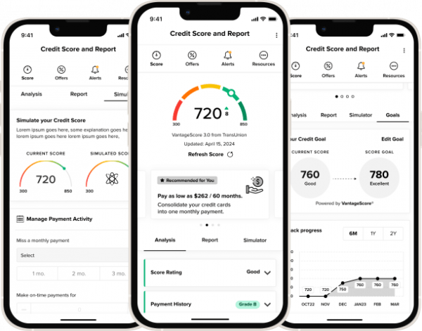 Digital Banking - Widget Financial